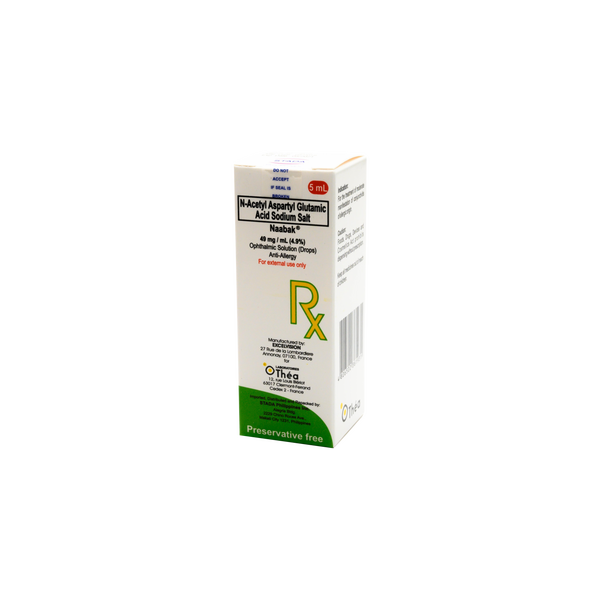 NAABAK N-Acetyl Aspartyl Glutamic Acid Sodium Salt 49mg / mL Ophthalmic ...